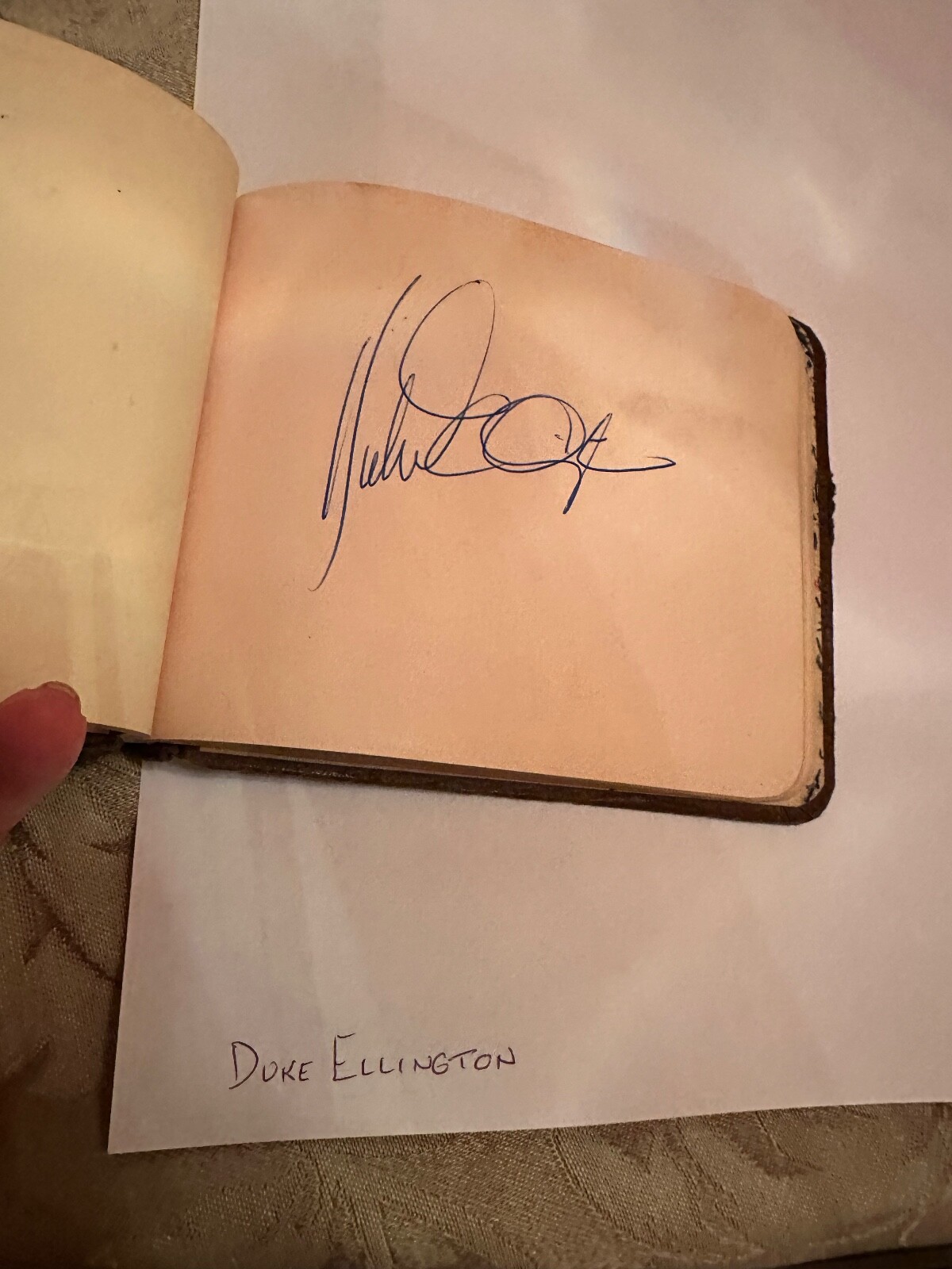 Duke Ellington Signed page from an Autograph book of all the greats | eBay