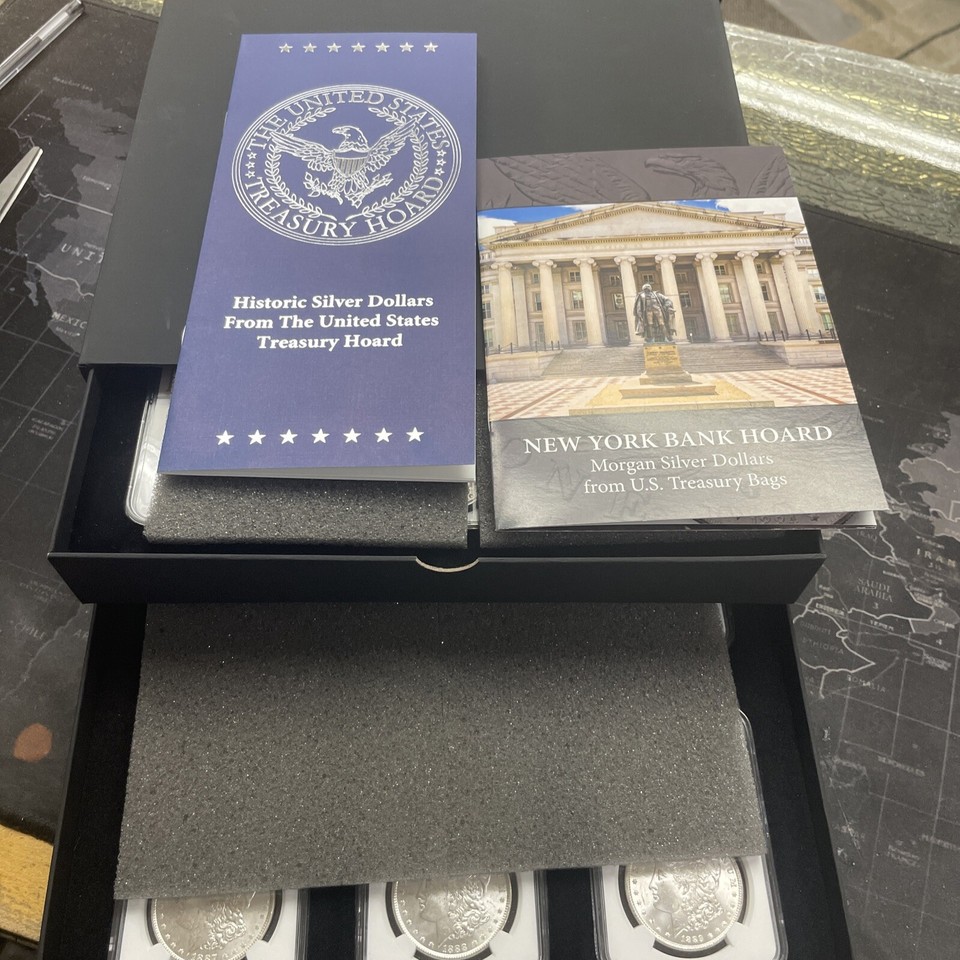 Morgan Silver Dollar New York Bank Hoard From Treasury Bag Set of 11: ...