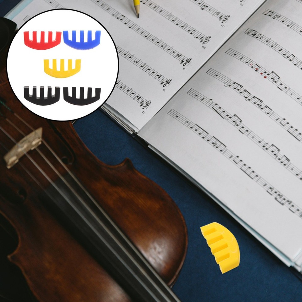 5pcs Viola Violin Mute: Violin Mute Volume Reducer - Claw Style Rubber ...