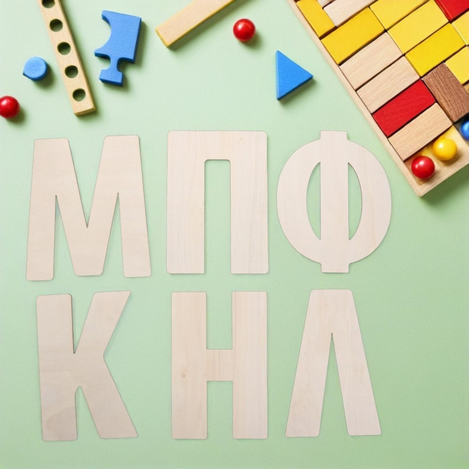 24pcs Unfinished Wood Greek Letters: 8Inch Blank Alphabet Tiles for ...