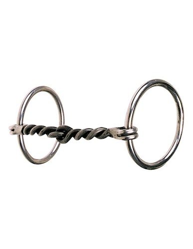 Reinsman Bit Dee Ring 2 Piece Large Twist Direct Reining Silver 107 ...