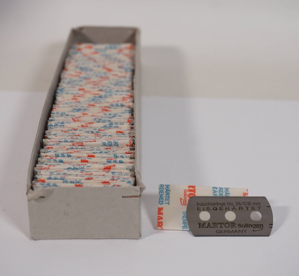 10er Set Martor Solingen No. 36 0,15mm Industrieklingen eisgehärtet 3 ...
