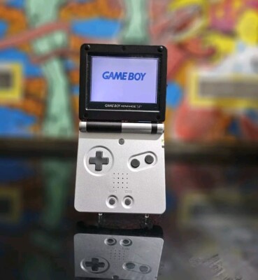 Nintendo Game Boy Advance SP Limited Edition GBA Black/Silver Handheld ...