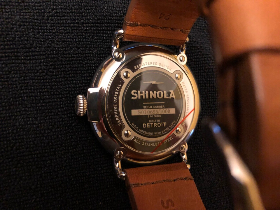 Brand New 2013 Vintage Shinola S01 Runwell 47mm Limited Edition #655/ ...