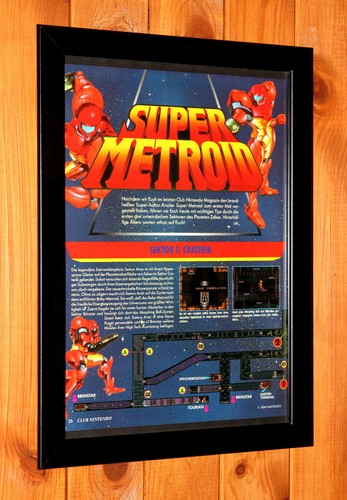 1994 Super Metroid Nintendo SNES Vintage Small Promo Poster Ad Page ...