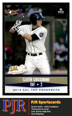 2014 Brandt South Atlantic League Top Prospects #6 Gavin Cecchini Sand ...