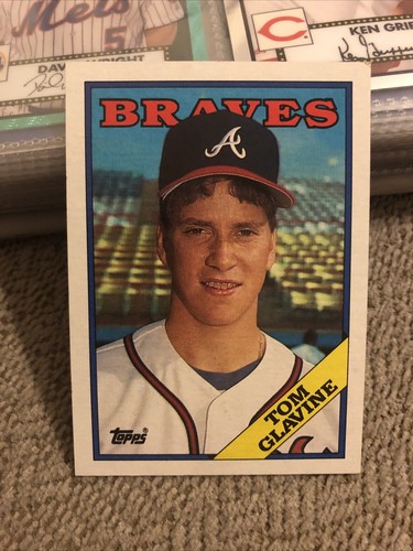 1988 TOPPS TOM GLAVINE ROOKIE . ATLANTA BRAVES #779 | eBay