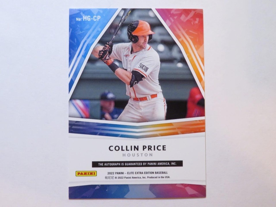 2022 Panini Elite Extra Edition Baseball Collin Price Hidden Gems ...