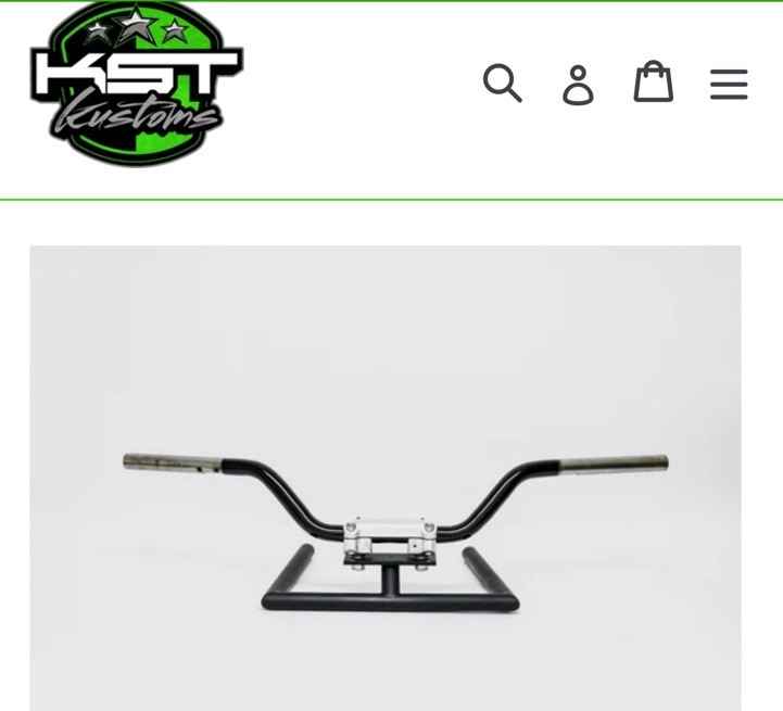 KST Custom Handlebars For 2020+ Harley Davidson Lowrider S, Gloss Black ...