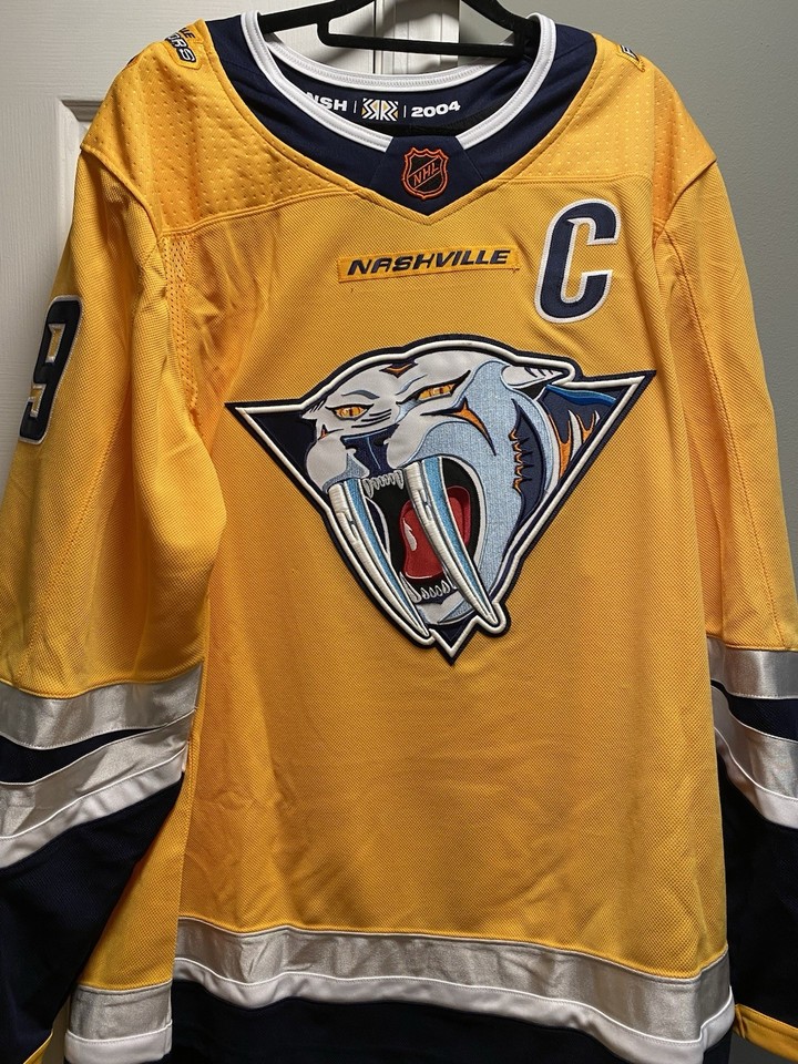 Authentic Roman Josi Signed Adidas Predators Jersey with Fantatics COA ...