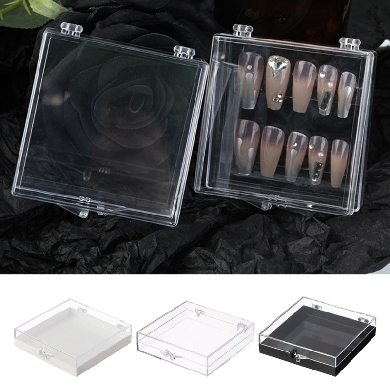 False-Nail Organizers for Storage Artificial Fake Nail Full-Cover Press ...