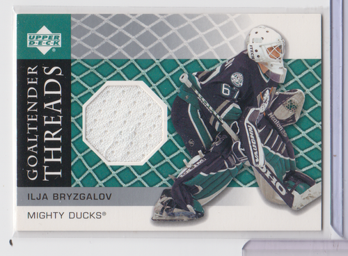 Ilja Bryzgalov Mighty Ducks 2003 Upper Deck Goaltender Patch #GT-IB ...