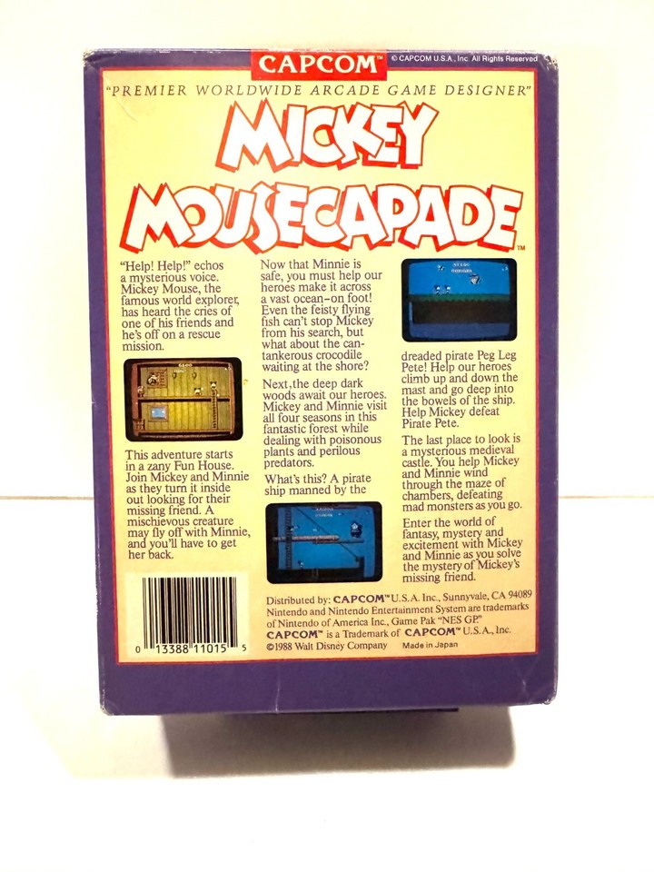 Mickey Mousecapade NES Original Game (Nintendo Entertainment System ...