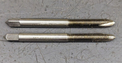 2 Kromhard 10-32 NF Fluteless Spiral Point Plug Tap Thread Forming HSS ...