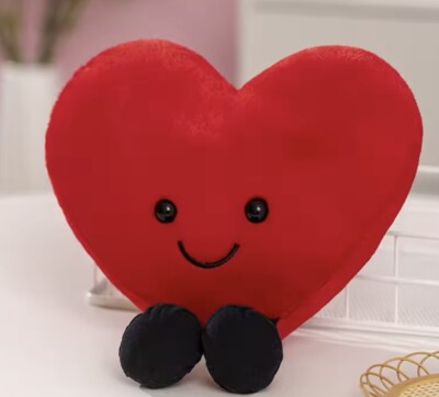 A Love Heart plush red 18cm | eBay