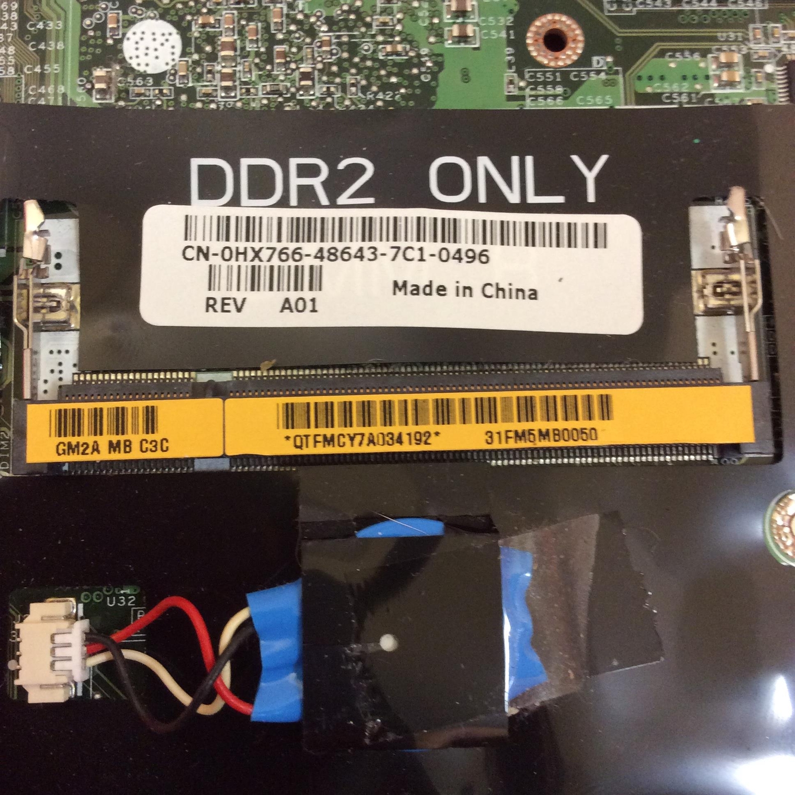 Dell inspiron 1700 Vostro Genuine Motherboard HX766 Socket 478 ...