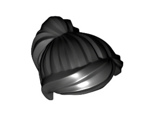 LEGO 87990 BLACK Minifigure, Hair Female Ponytail and Swept Sideways | eBay