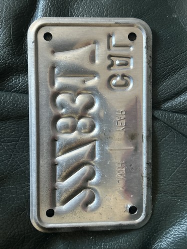 California Motorcycle License Plate 420 Vintage April 2020 | eBay