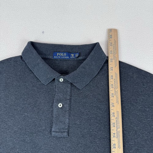 Ralph Lauren Polo Shirt Mens 2XB/2G Black Charcoal Short Sleeve Preppy ...