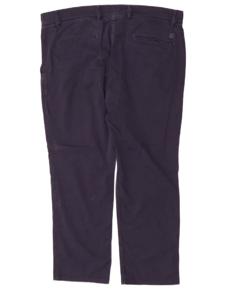 HUGO BOSS Mens Slim Chino Trousers W38 L27 Navy Blue Cotton BQ32 | eBay UK