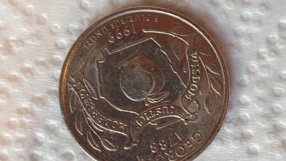 Original 1999 Rare Georgia State Quarter-Error-P MINT MARK-RARE | eBay