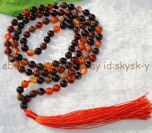 6mm Multicolor Dream Agate Gems Tibet Buddhist 108 Prayer Beads Mala ...