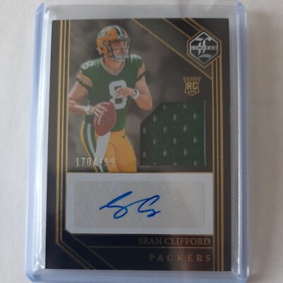 Sean Clifford 2023 Panini Limited Football RPA RC #170/199 Green Bay ...