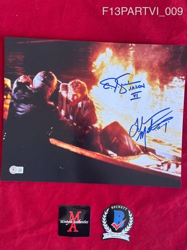 CJ C.J. Graham & Thom Mathews dual signed 11x14 photo Friday the 13th ...