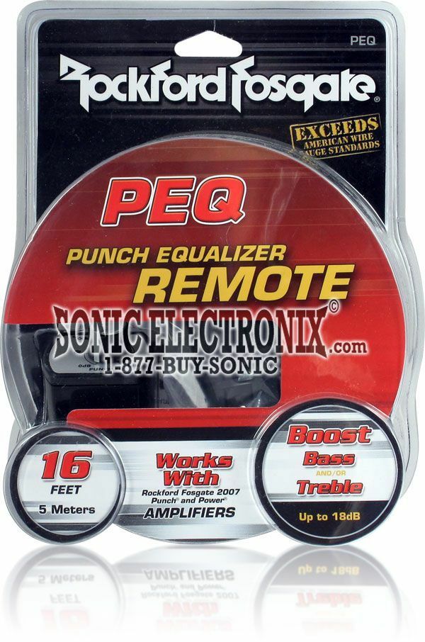 Rockford Fosgate Punch PEQ Wired Punch Bass Equalization Remote ...