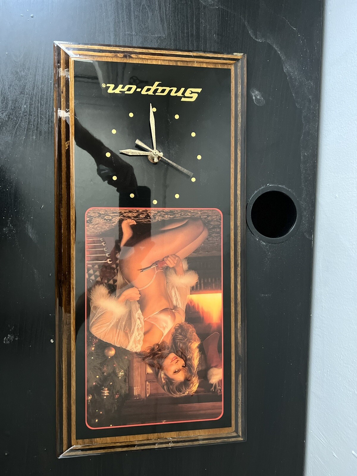 Vintage Snap-On Tools Pinup Girl Wall Clock Plaque Blonde 1980's 100% Works! | eBay