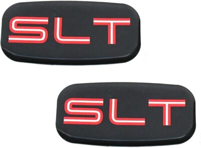 Pair SLT Cab Emblem 3D Badge for 95-07 Yukon Suburban Sierra Black/Red ...