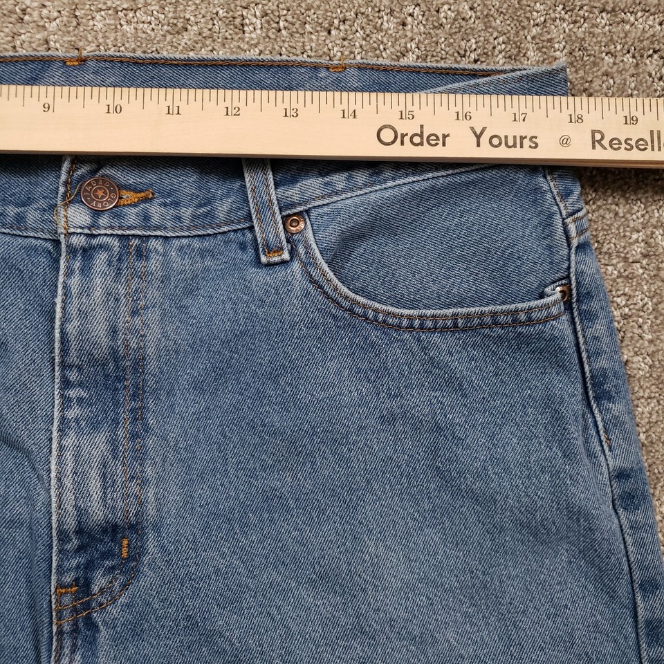 Vintage Y2k Baggy Light Wash Jeans 36x27 Blue Straight Skater Loose Tag ...