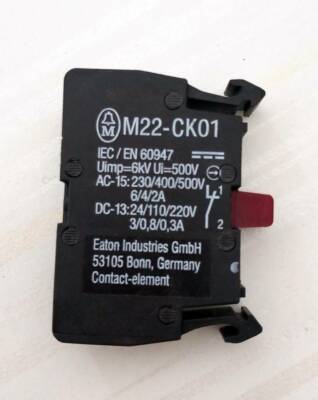ONE Eaton Moeller M22-CK01 Contact Block 1NC | eBay