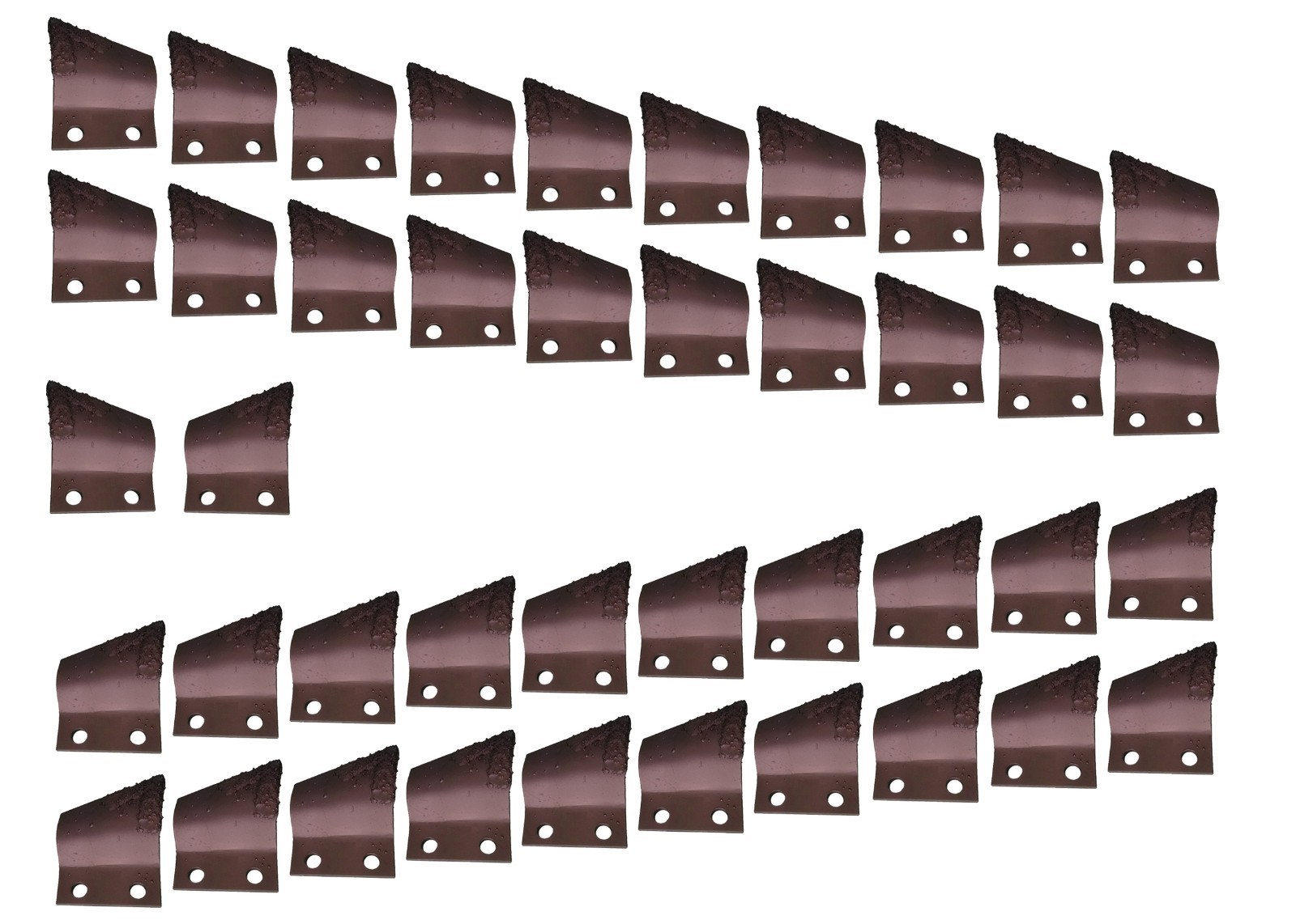 21LH + 21RH Carbide Trencher Cup Teeth, fits Chains w/ 2" Pitch- 135924 ...