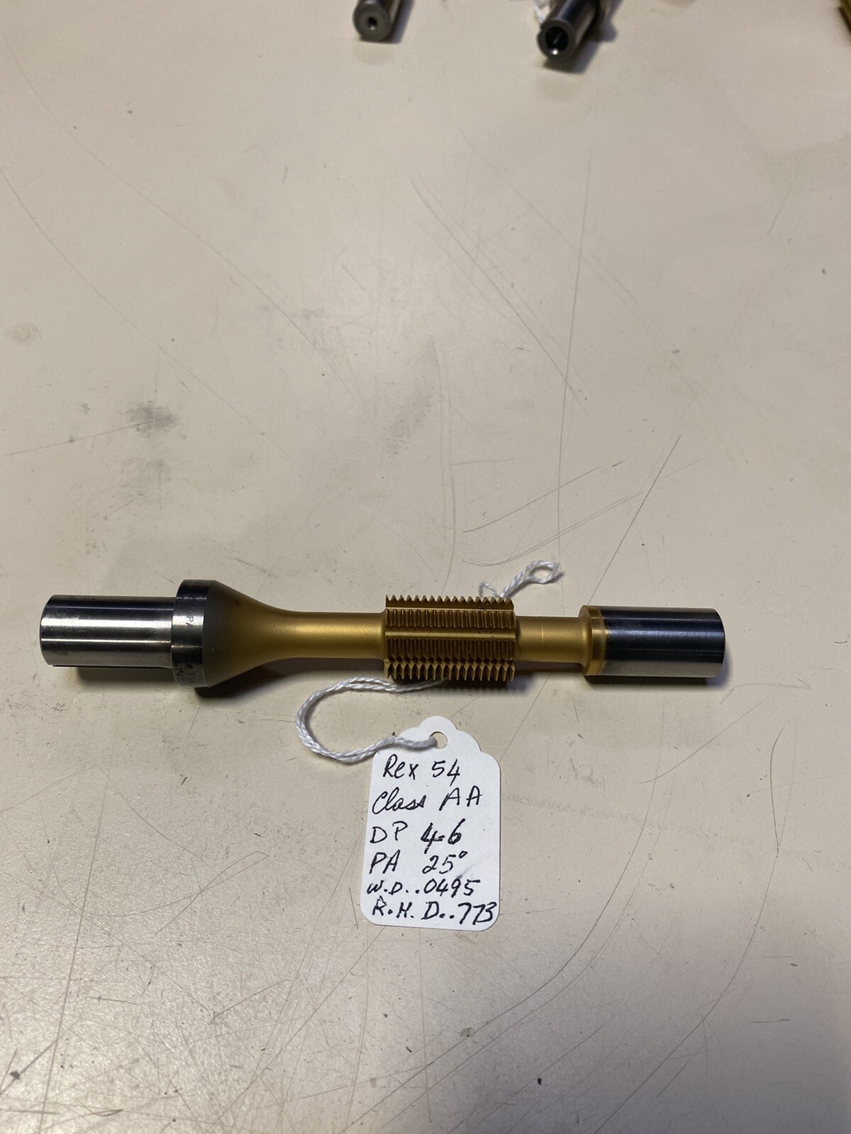 Shank Hob Gear Cutter DP 46, PA 25, CL AA, Rex 54, RH, Diameter 0.773 ...