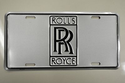 Rolls-Royce license plate, custom vanity tag, display plates vintage ...