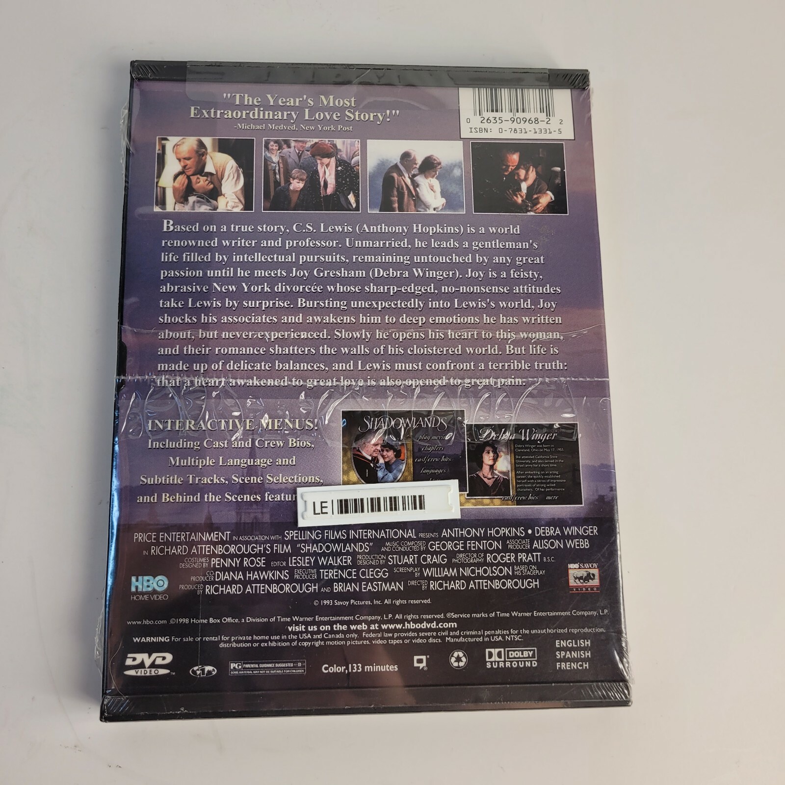 Shadowlands (DVD, 1999, Multiple Languages) for sale online | eBay