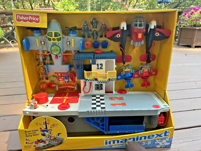 Fisher Price Imaginext Sky Racers Aircraft carrier Gift Set Exclusive ...