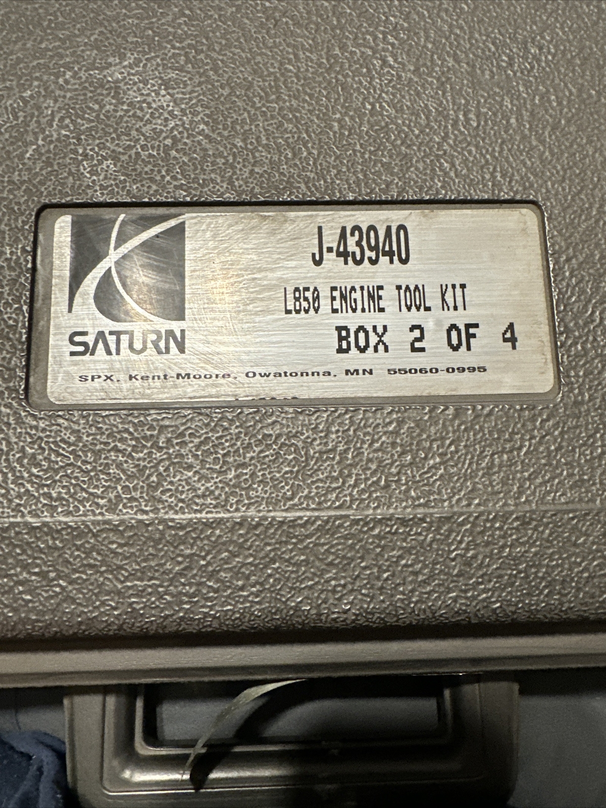 Saturn Special Tools J-43940 L850 Engine Tool Kit Box 2 of 4 Missing ...