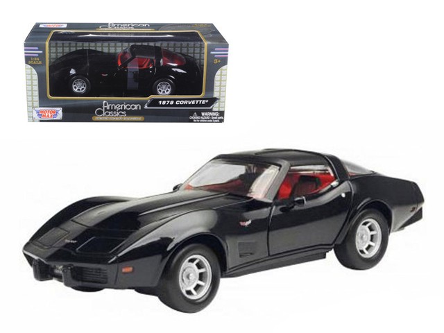 1979 Corvette Car -red Color Motor Max - Die Cast Metal Factory Built ...