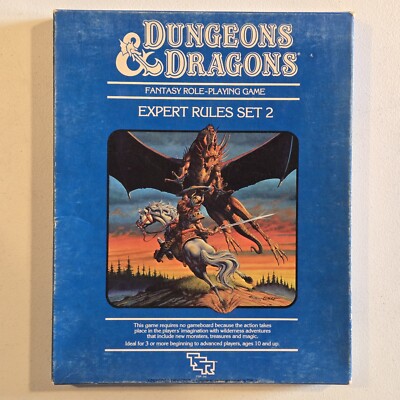 Dungeons & Dragons - Expert Rules Set 2 - BOX SET w BOTH BOOKS - NO ...