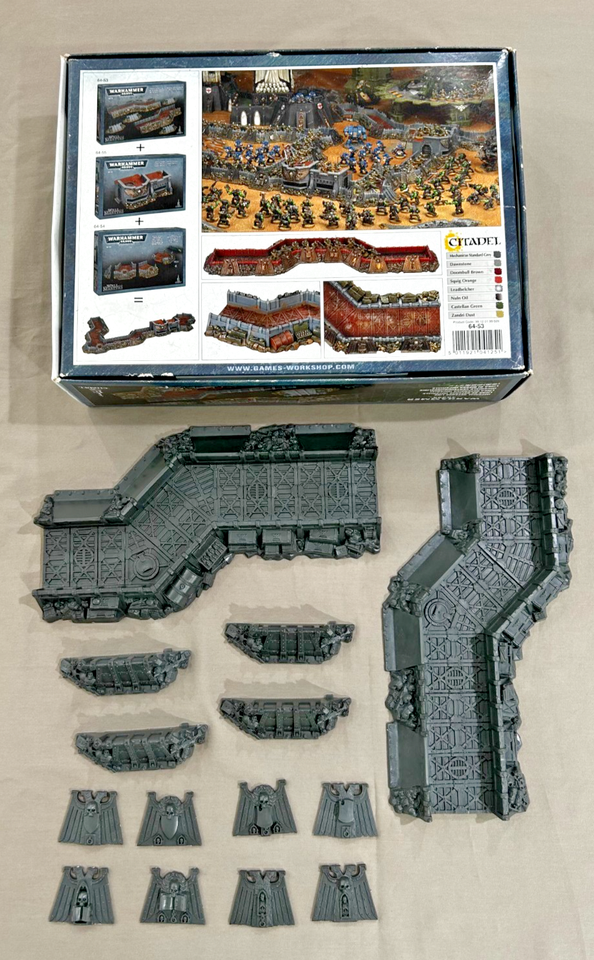 Warhammer 40k Wall of Martyrs Imperial Defense Line Terrain Set Games ...