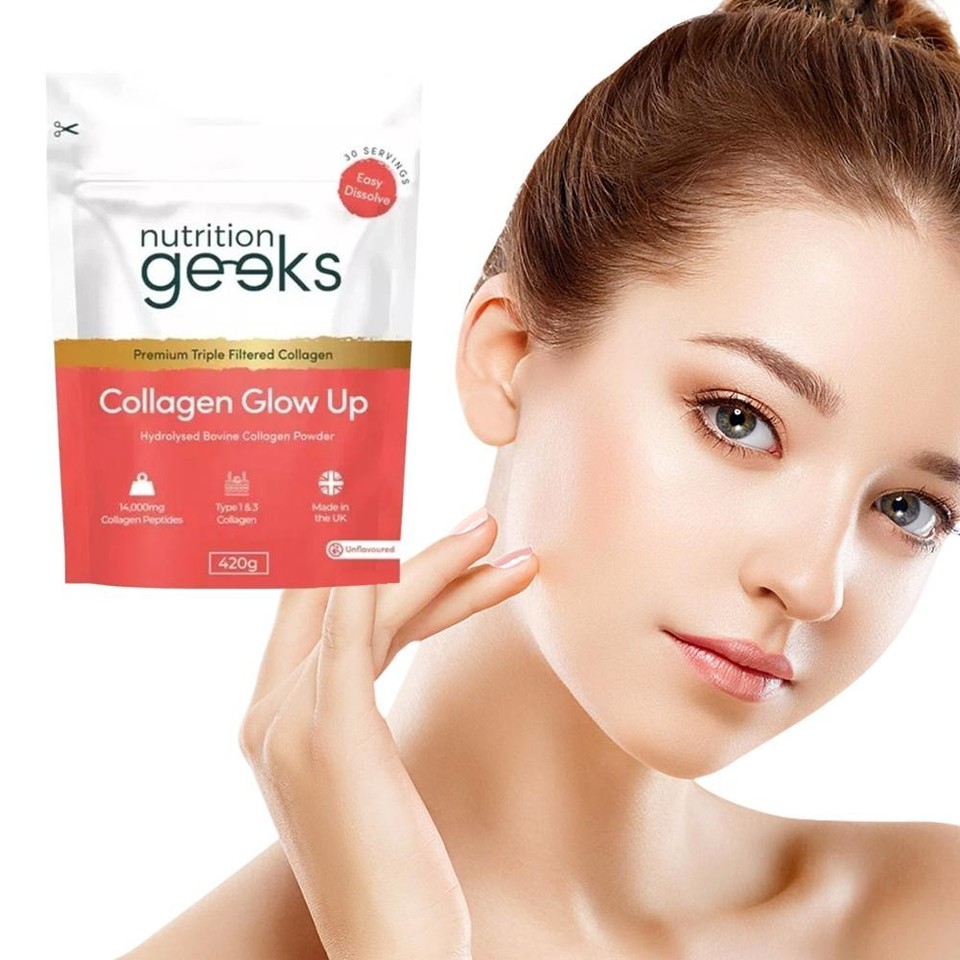 Nutrition geeks Collagen Glow Up Powder 14,000mg 420g 30-servings | eBay UK