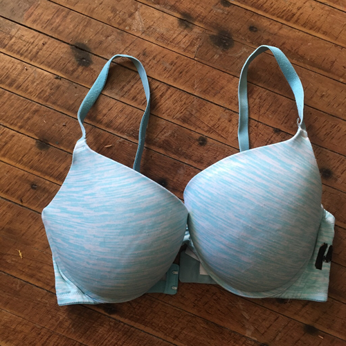 Victoria’s Secret Wear Everywhere heathered blue 34DD push-up bra | eBay