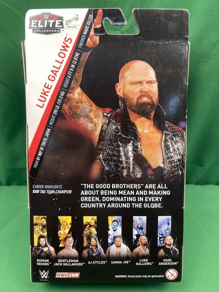 Mattel WWE Luke Gallows Elite Collection Action Figure Toy Amazing ...