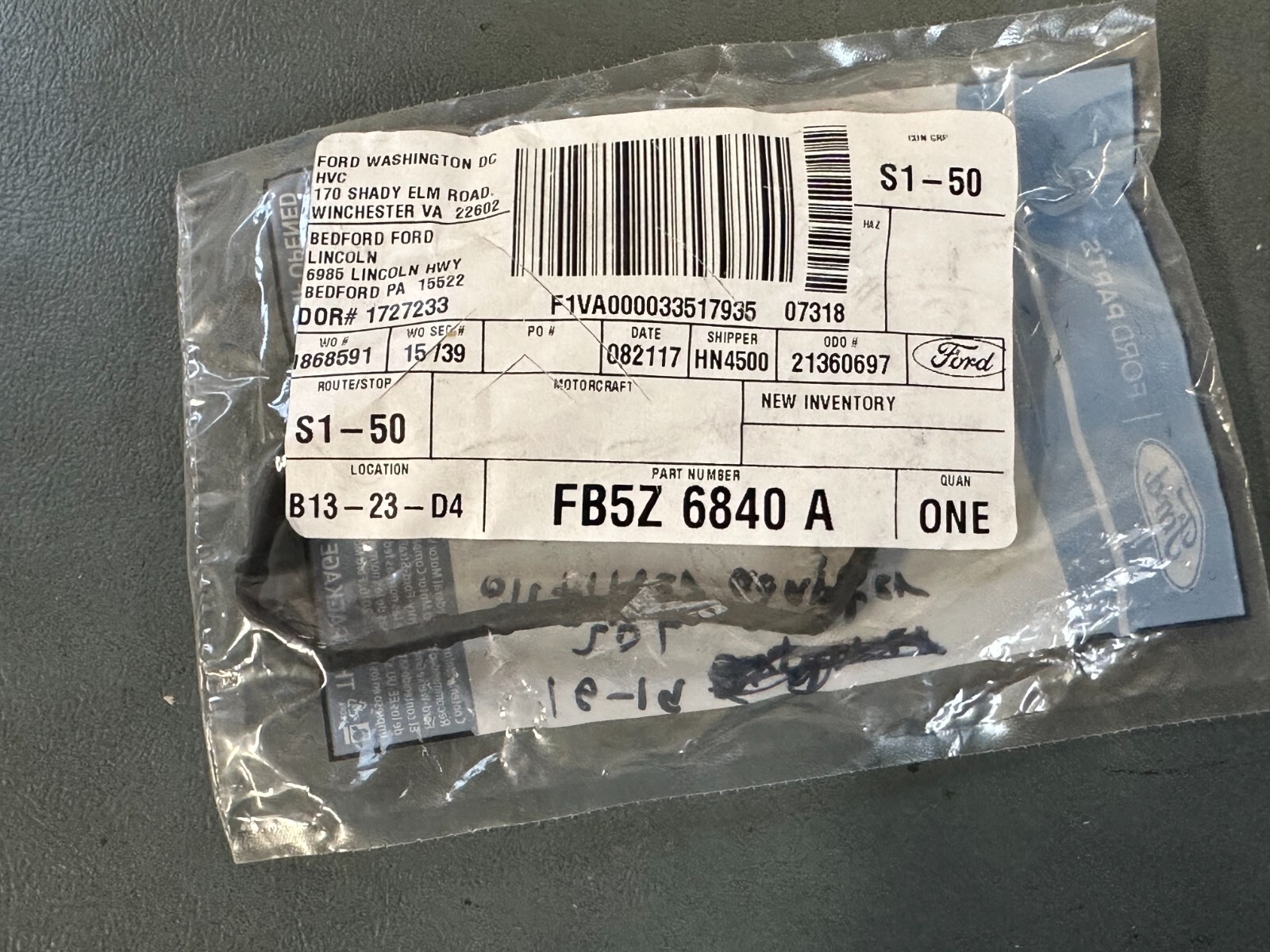 Ford OEM NOS FB5Z-6840-A Oil Filter Adapter Gasket 2017-2020 Fusion 2 ...