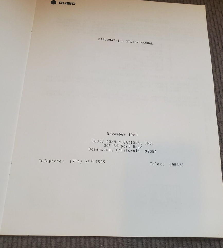 Cubic Communications Diplomat 150 C-D Ham Radio Set Transceiver ...