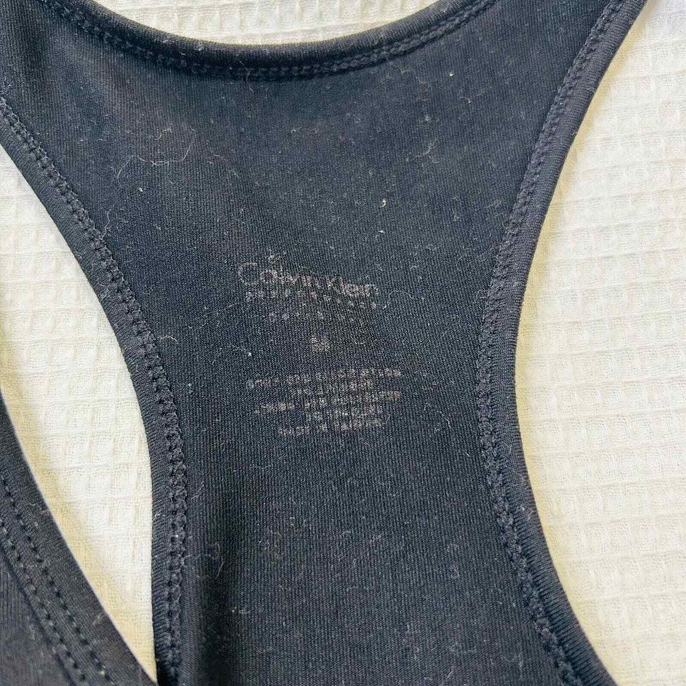 Calvin Klein Performance Black Racerback Athletic Tank | Size Medium | eBay