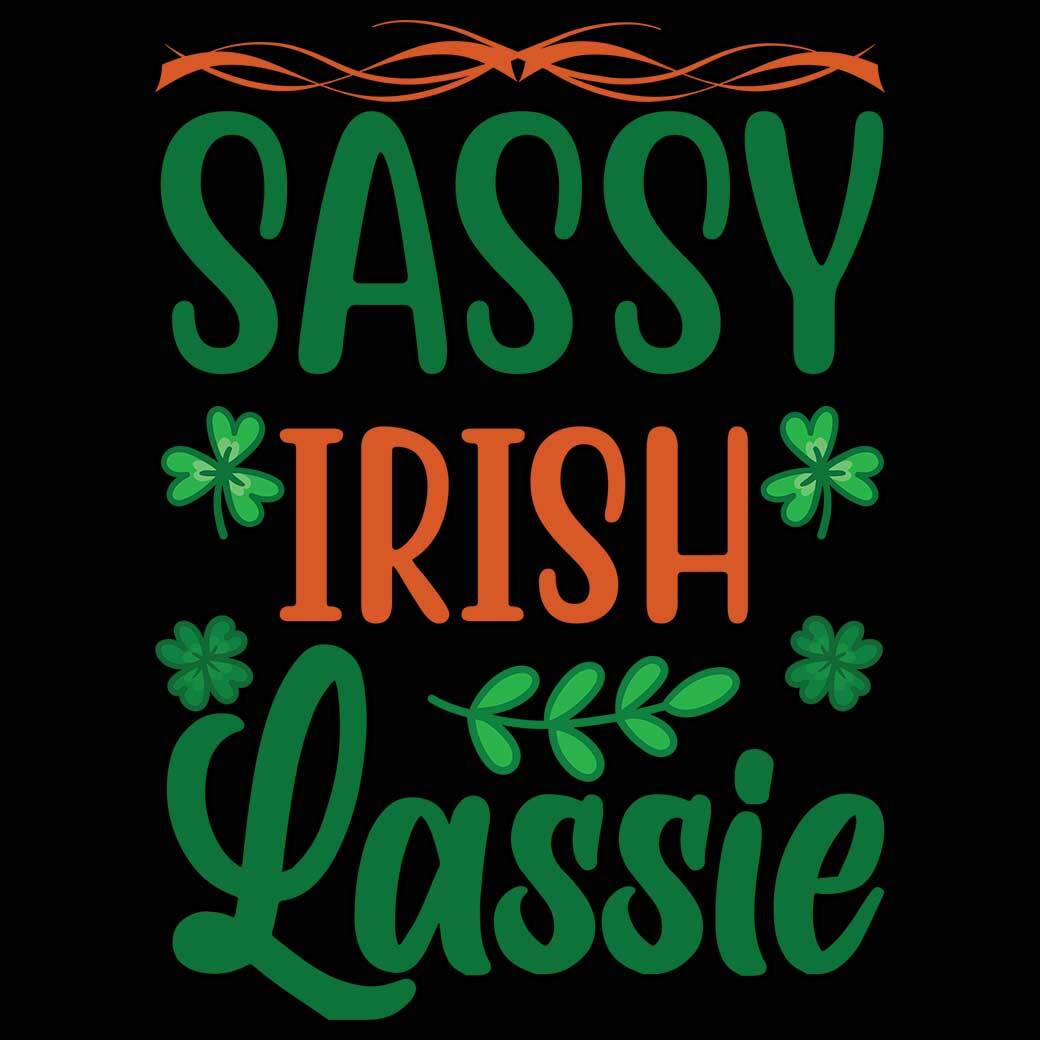 Sassy Irish Lassie Girl St Patricks Day Ireland Funny Kitchen Apron ...