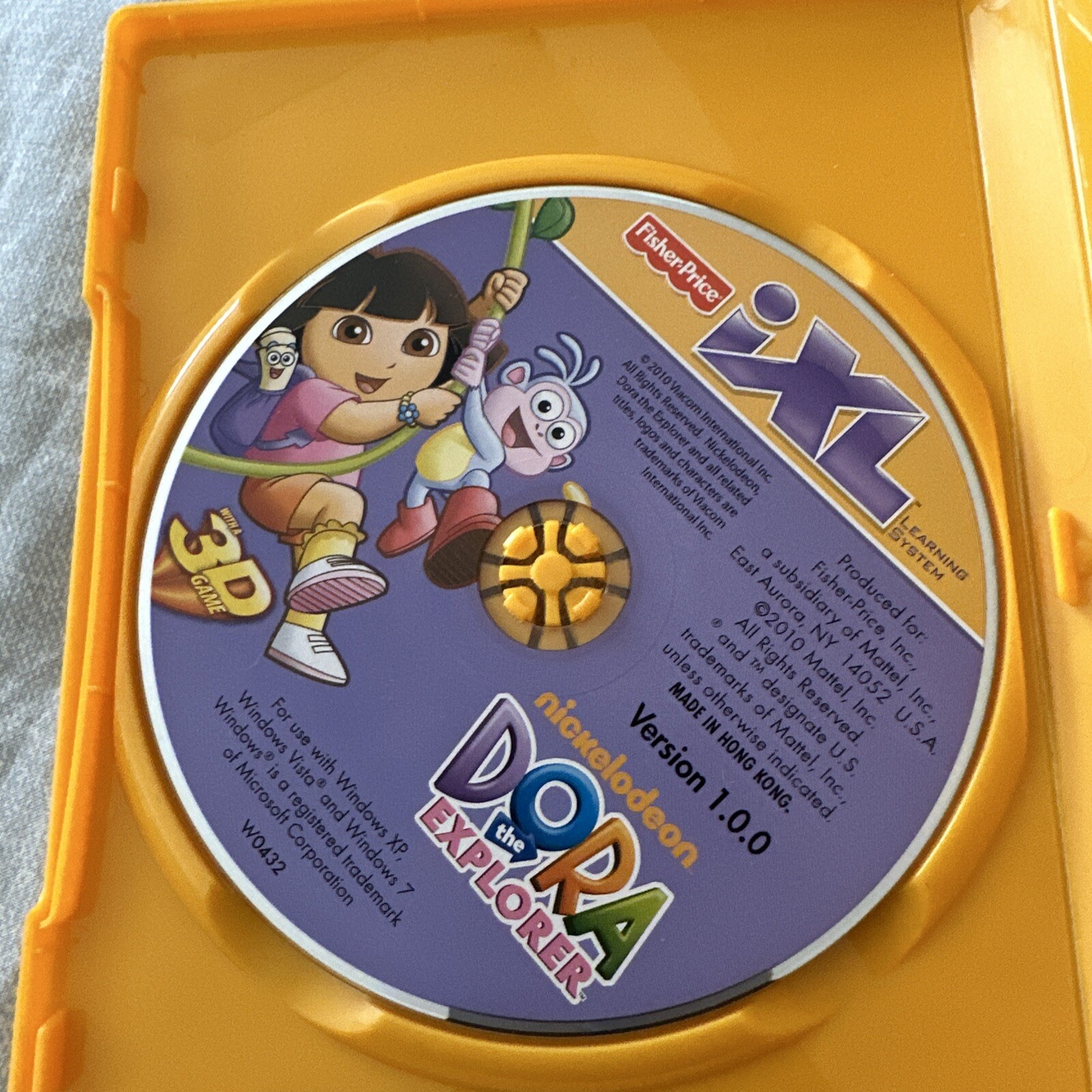 Fisher Price iXL Learning Lot of 4 Games Dora Explorer,Spongebob, Kai ...